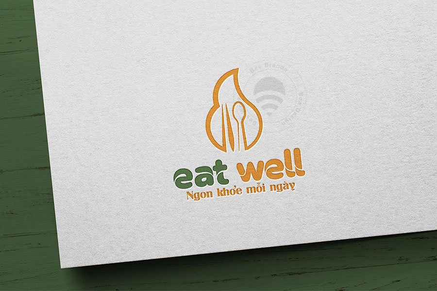 Thiết kế logo suất ăn công nghiệp Eat well - Webee Group