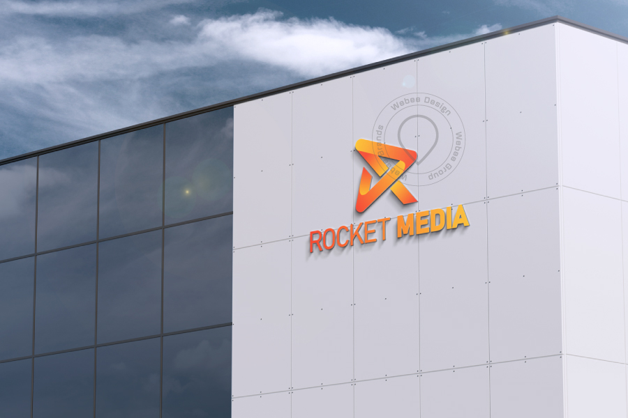 Thiết kế Logo Rocket Media - Webee Group