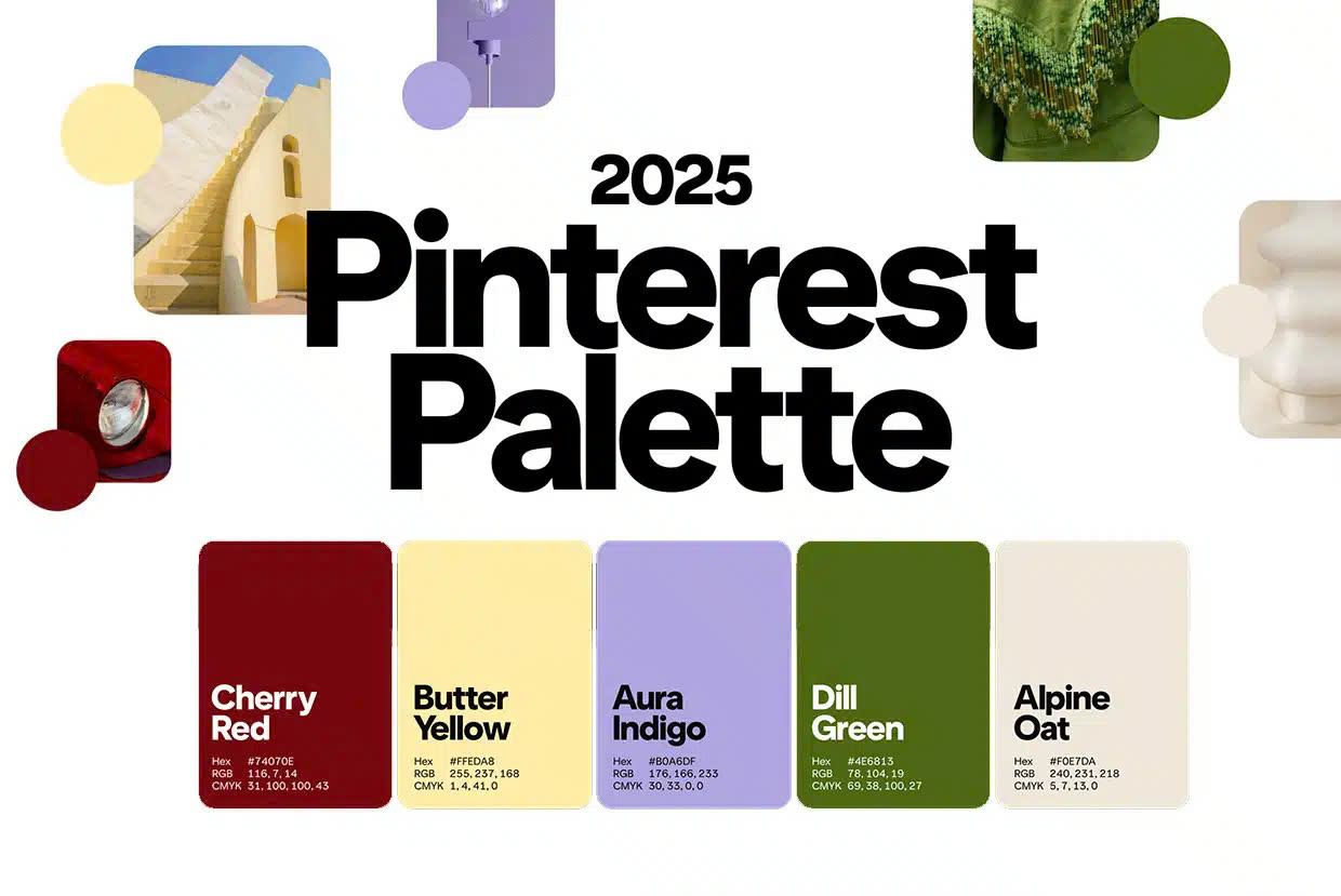 PINTEREST CÔNG BỐ BẢNG MÀU CHỦ ĐẠO CHO NĂM 2025 - Webee Group